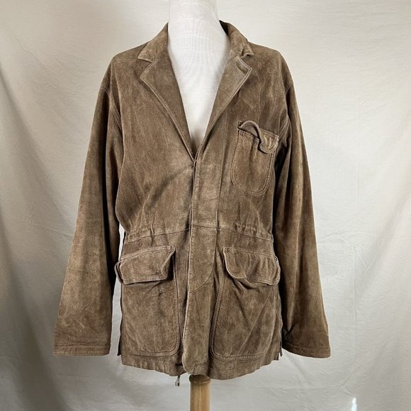 Norm Thompson | Jackets & Coats | Vintage Norm Thompson Tan Suede ...